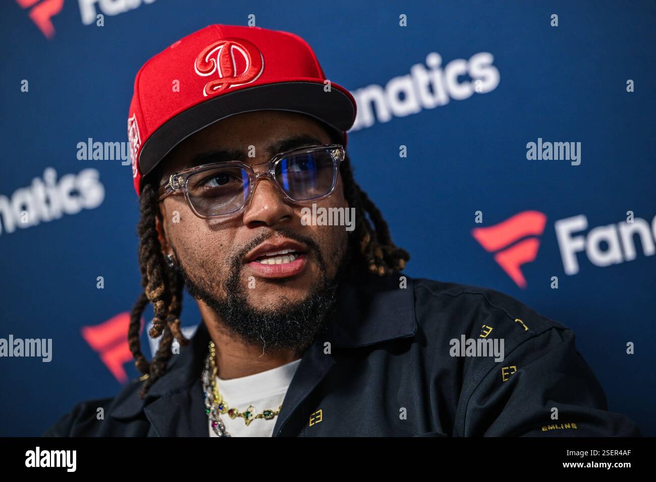 New Orleans, USA. 08th Feb, 2025. DeSean Jackson walking the red carpet ...
