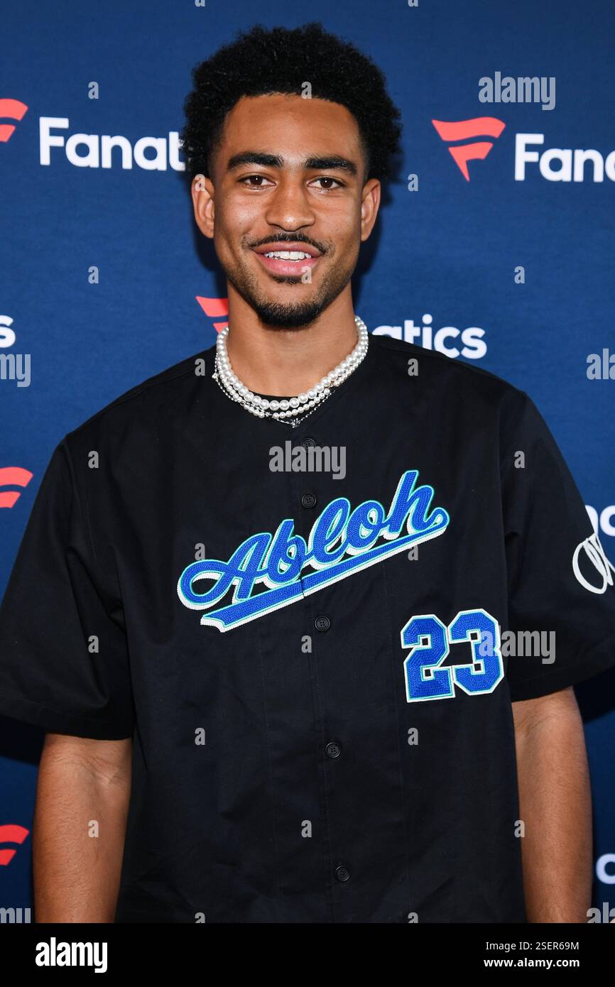 New Orleans, USA. 08th Feb, 2025. Bryce Young walking the red carpet at ...