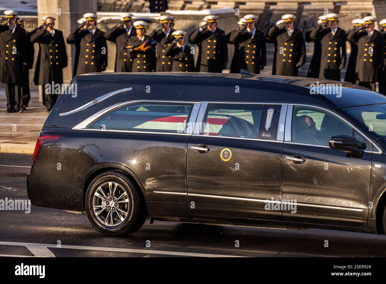 Navy Midshipmen with the United States Naval Academy salute as the ...