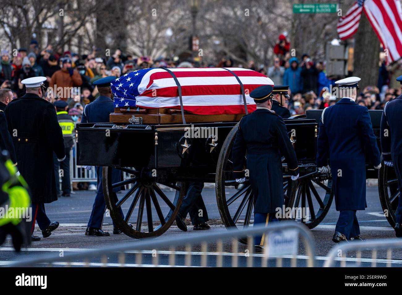 Members of a Joint Service Casket Team assigned to Joint Task Force ...