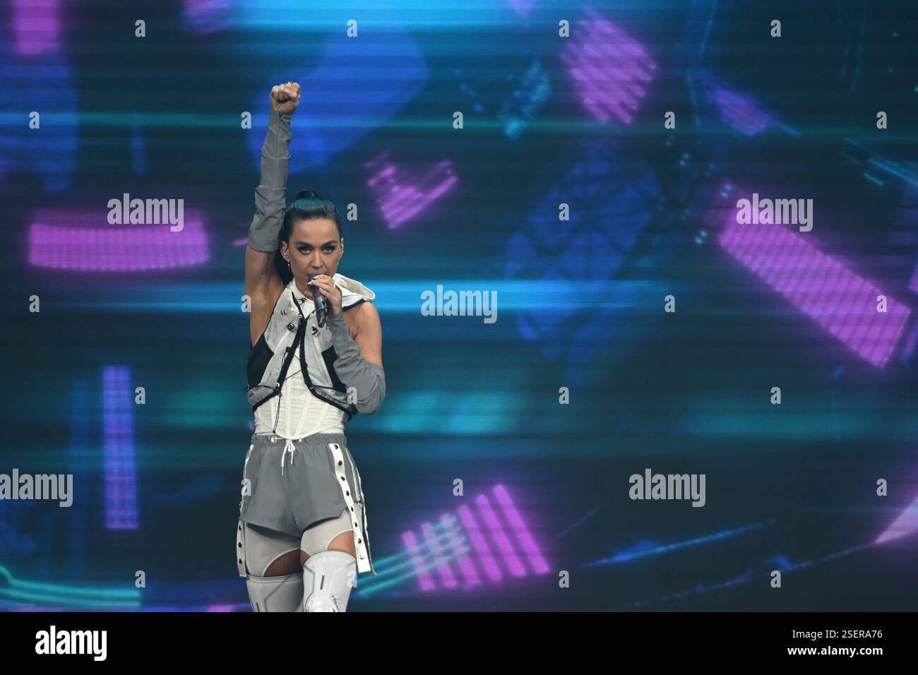 20250208; Vancouver, British Columbia, Canada; Katy Perry performs ...
