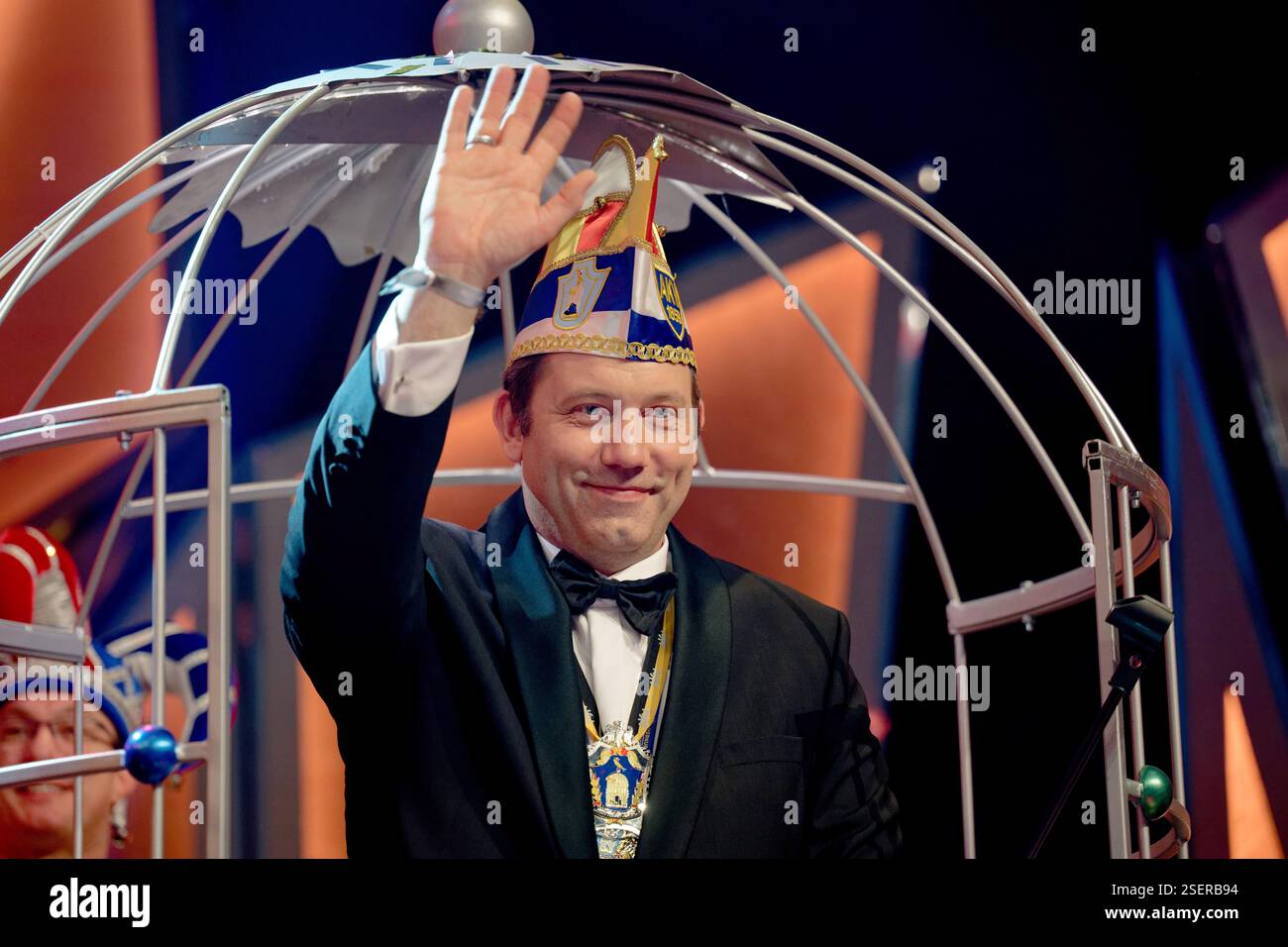 Aachen, Germany. 09th Feb, 2025. Lars Klingbeil, chairman of the SPD ...