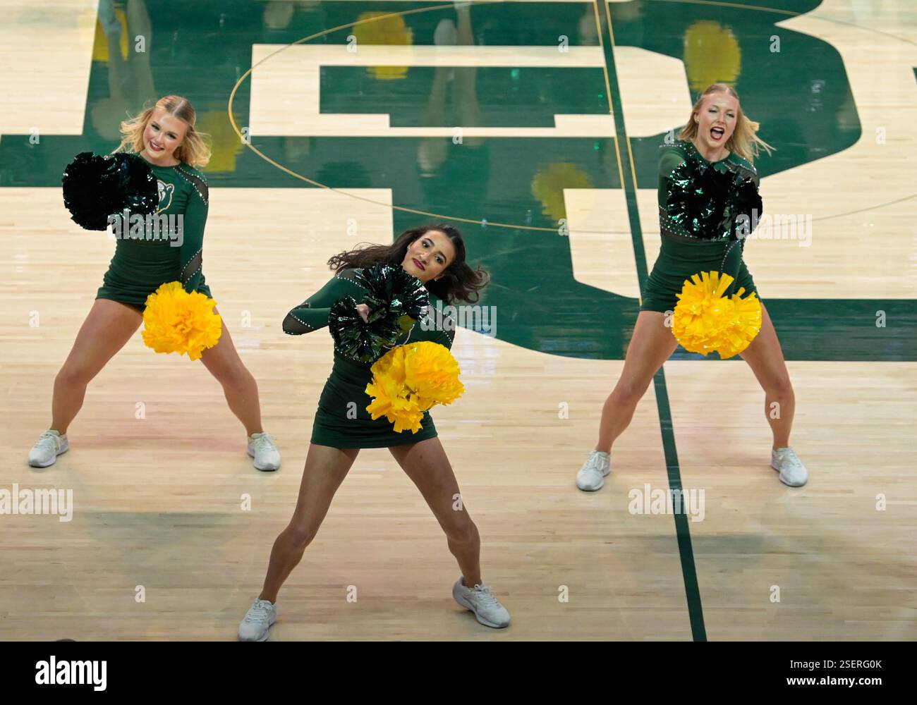 Waco, Texas, USA. 8th Feb, 2025. Baylor Bears song leaders during the ...