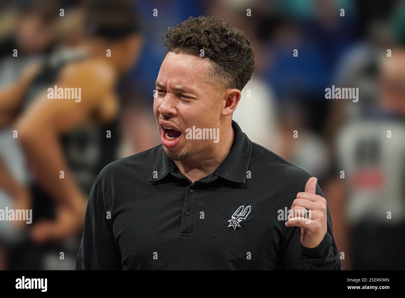 Orlando, Florida, USA, February 8, 2025, San Antonio Spurs interim head ...