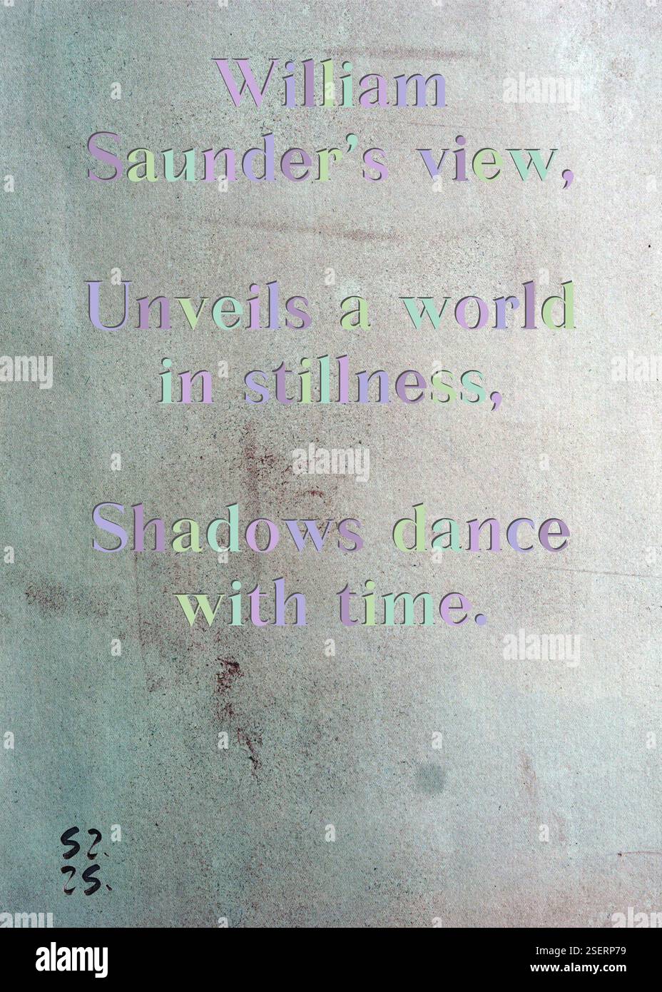 William Saunder's view, Unveils a world in stillness, Shadows dance ...