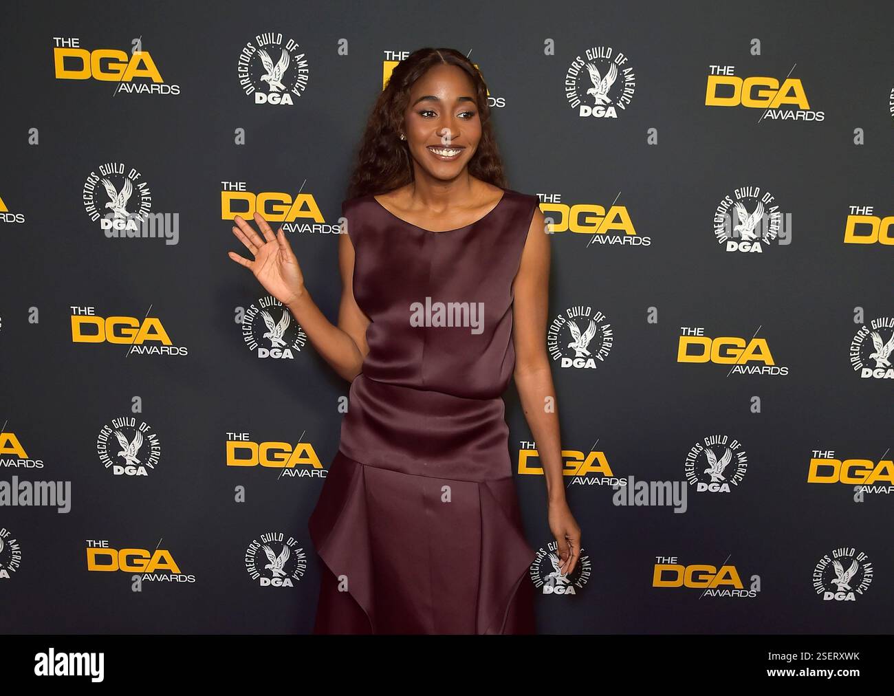 Beverly Hills, USA. 08th Feb, 2025. Ayo Edebiri arriving at the 77th ...