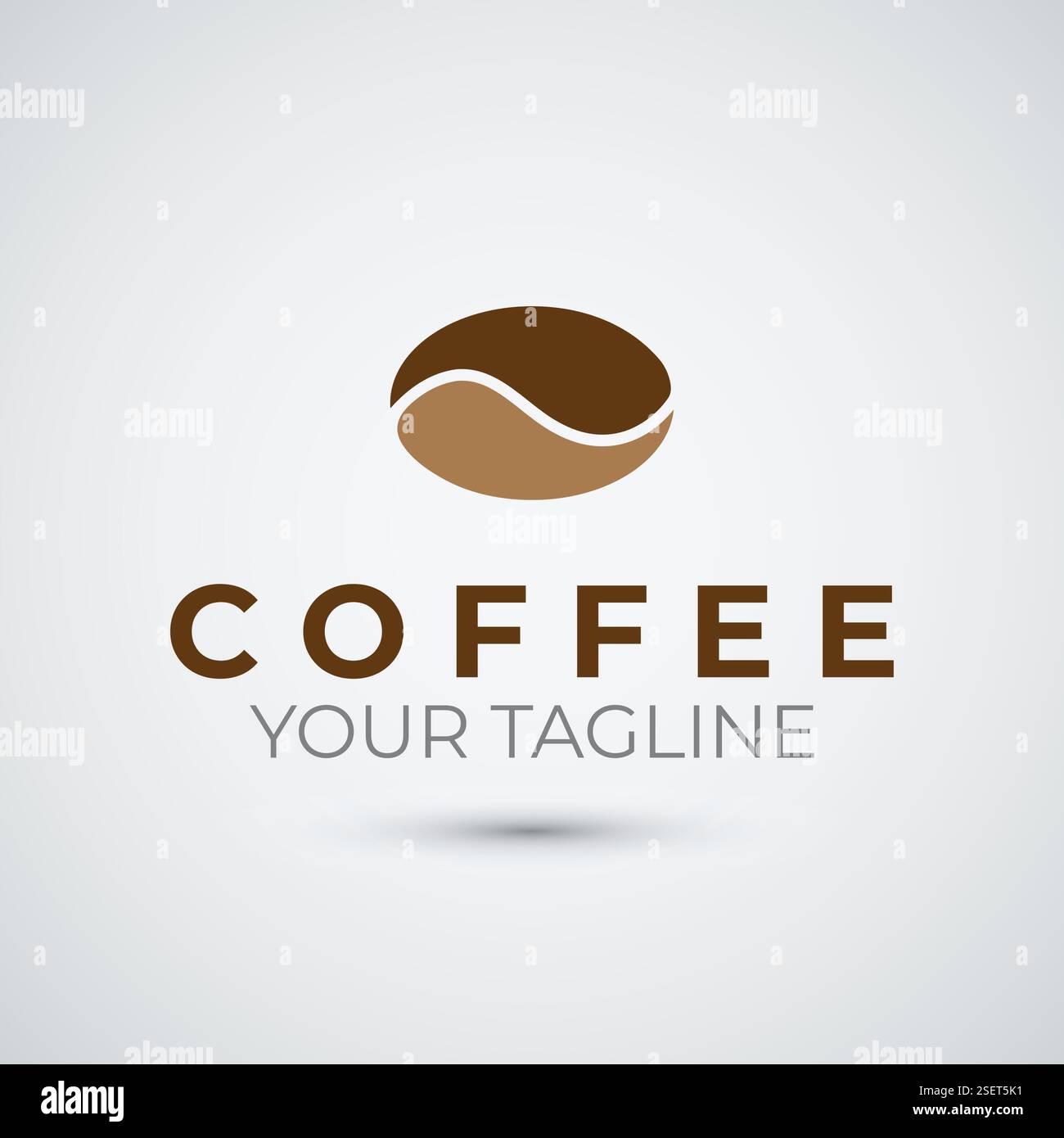 yin yang coffee bean logo icon design template Stock Vector Image & Art ...