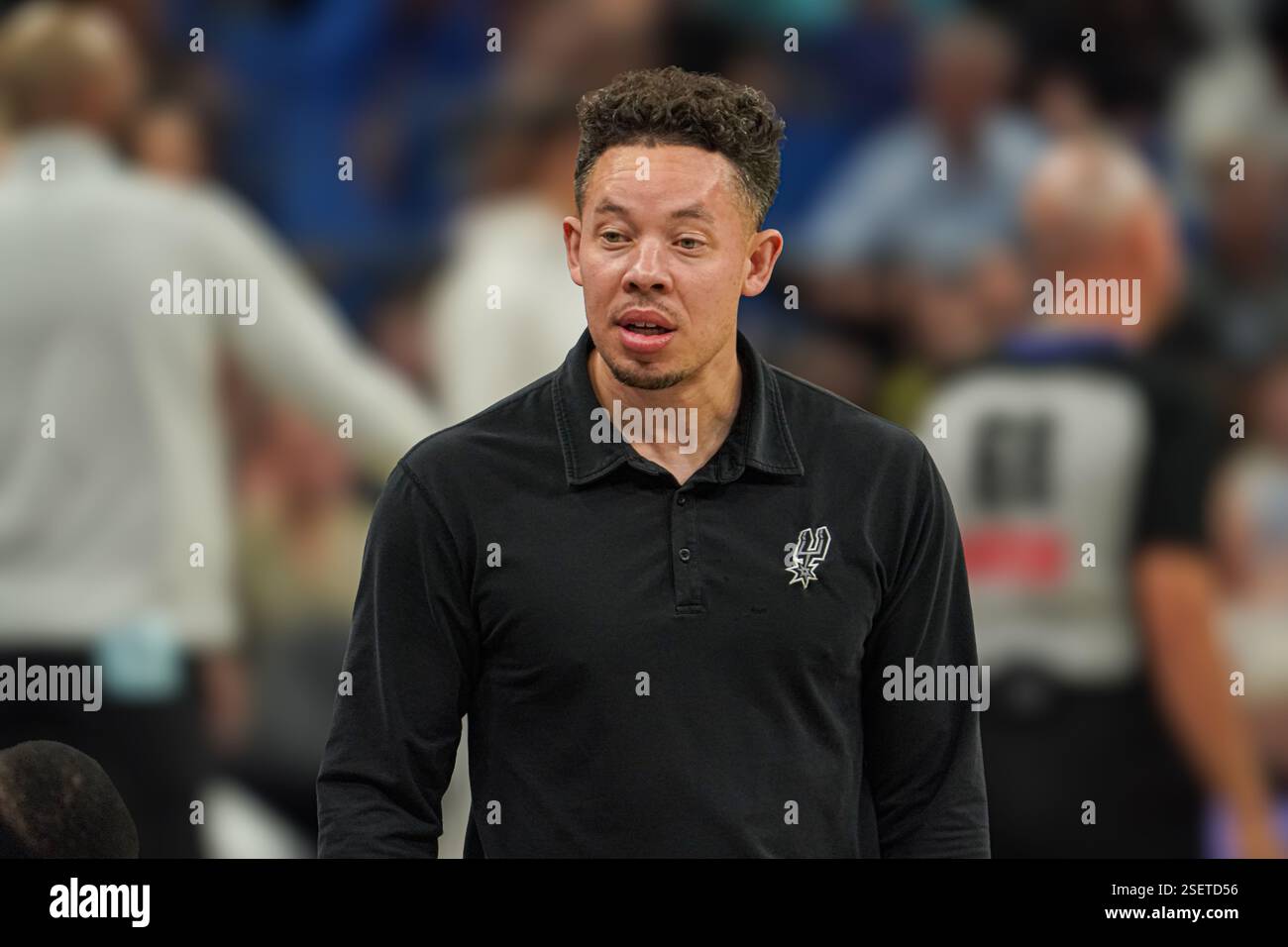 Orlando, Florida, USA, February 8, 2025, San Antonio Spurs interim head ...