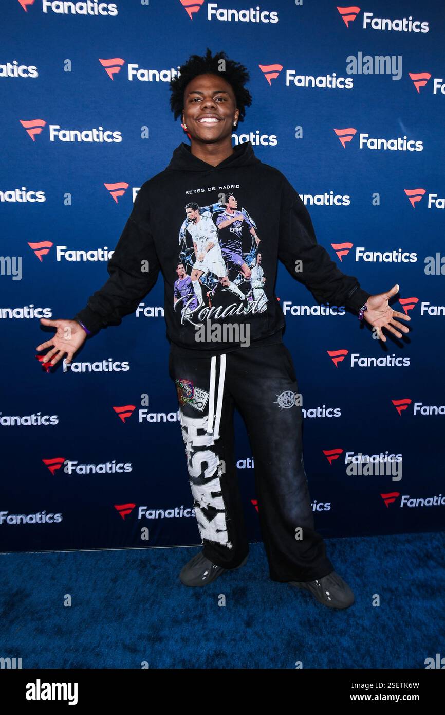 New Orleans, USA. 08th Feb, 2025. IShowSpeed walking the red carpet at ...