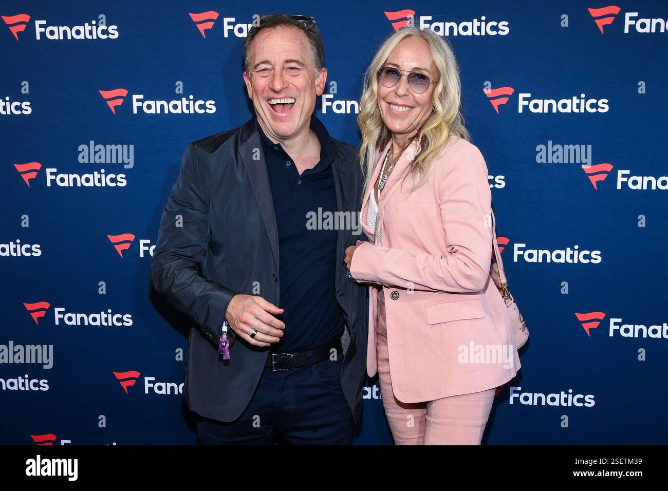 New Orleans, USA. 08th Feb, 2025. Josh Harris and Marjorie Harris ...