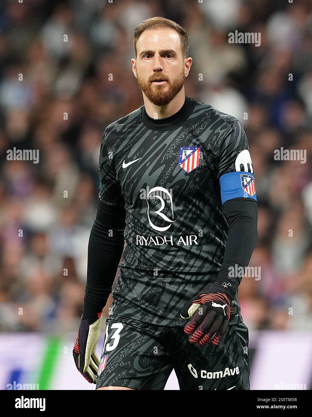 Madrid, Spain. 08th Feb, 2025. Atletico de Madrid's Jan Oblack during ...