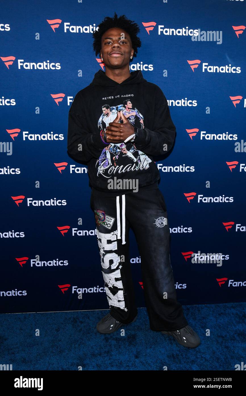 New Orleans, USA. 08th Feb, 2025. IShowSpeed walking the red carpet at ...