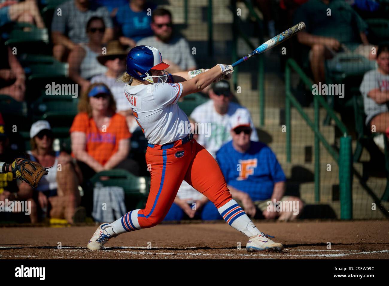 Florida Gators Reagan Walsh (15) at bat during an NCAA softball game ...