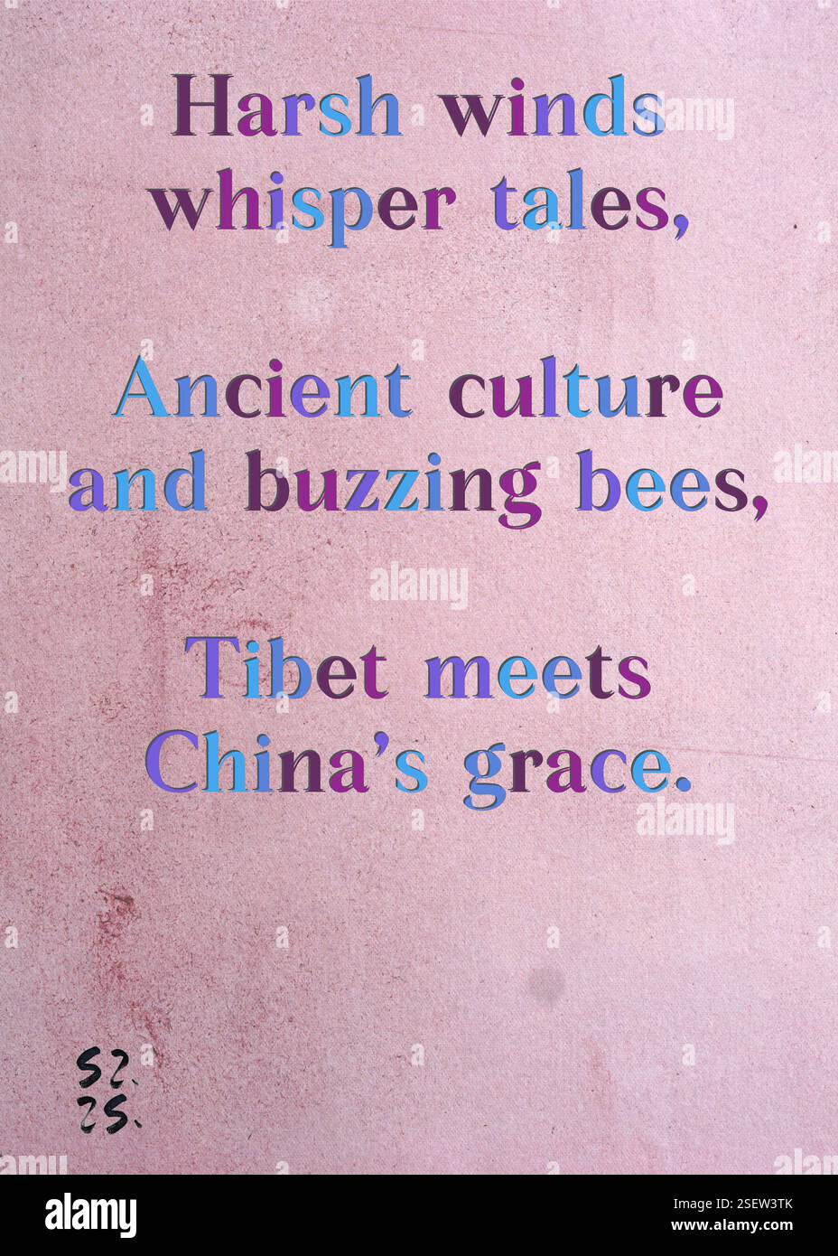 Harsh winds whisper tales, Ancient culture and buzzing bees, Tibet ...