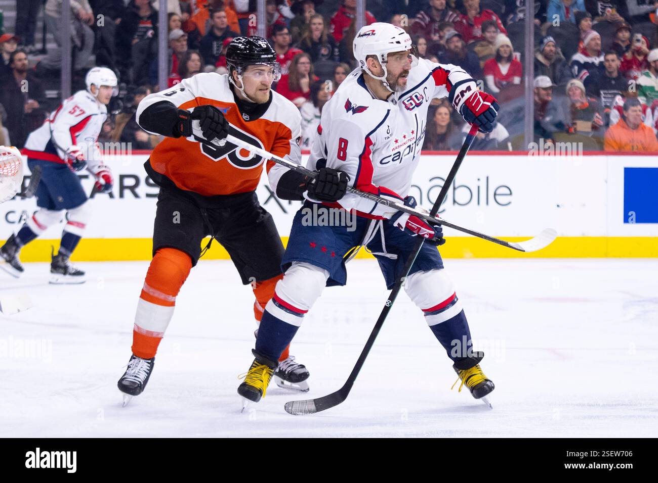 Washington Capitals' Alex Ovechkin, right, in action against ...