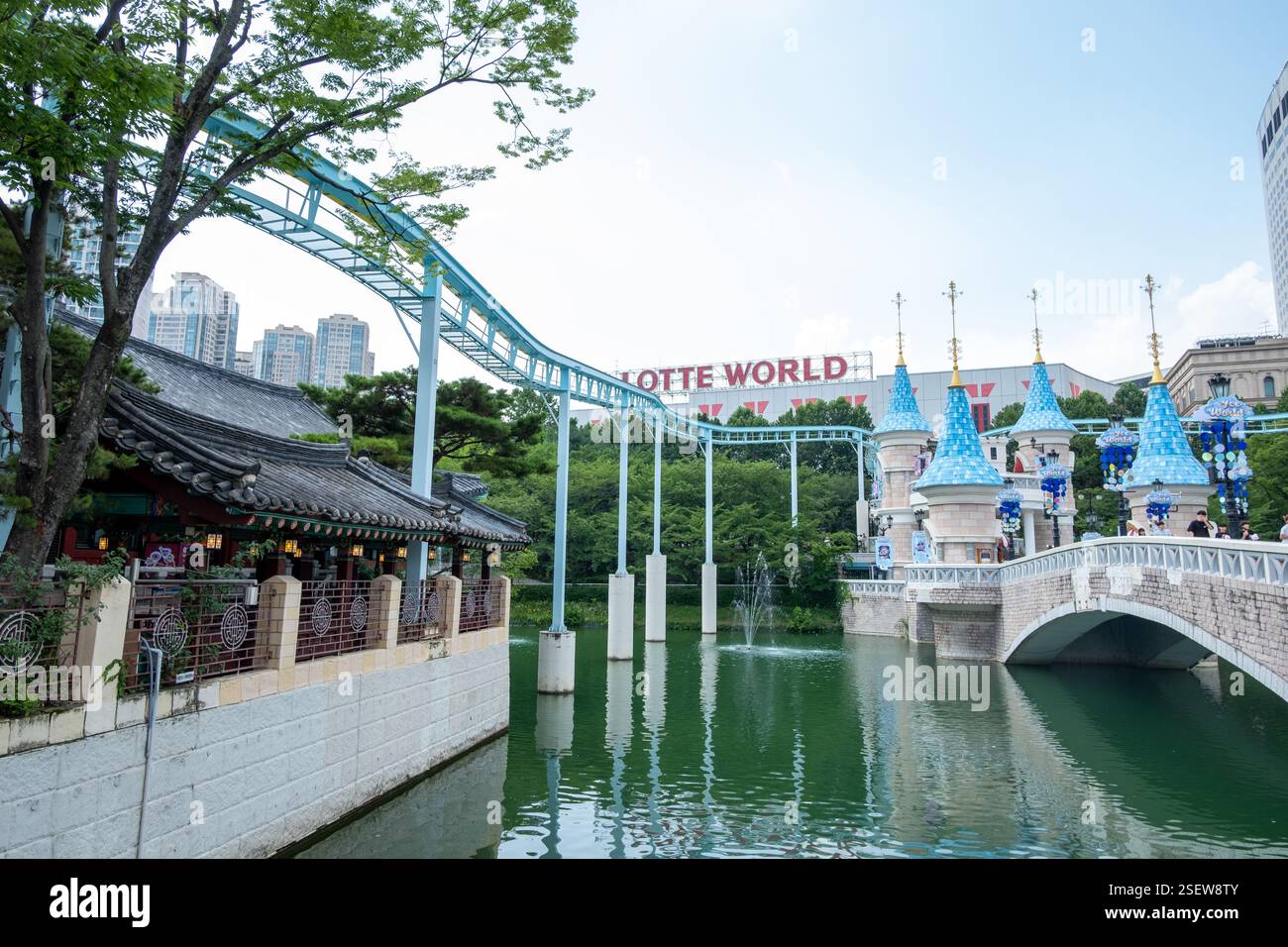 Seoul, South Korea - 15 July 2022: View inside the Magic Land, an ...
