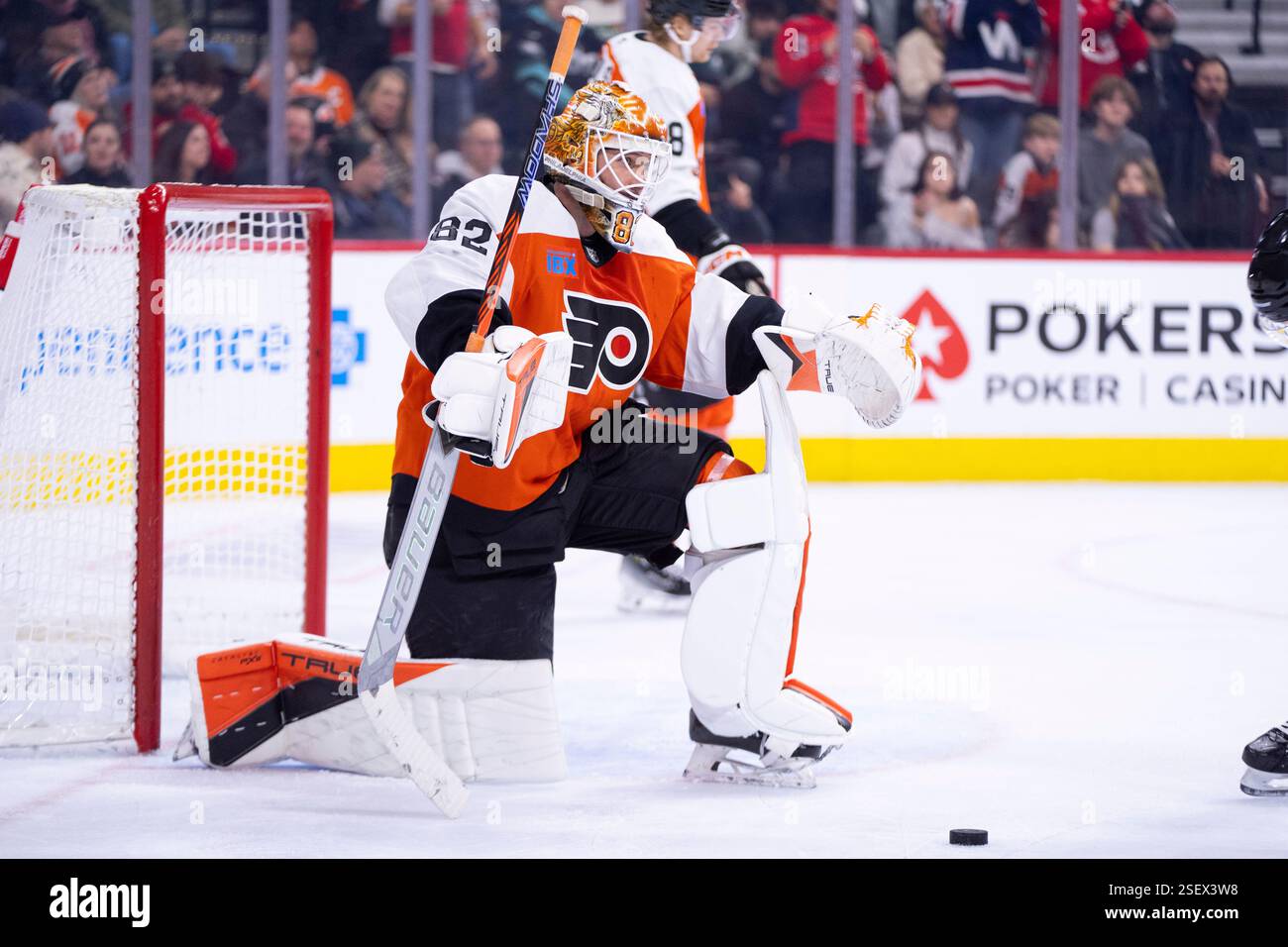 Philadelphia Flyers' Ivan Fedotov looks on after giving up a goal ...