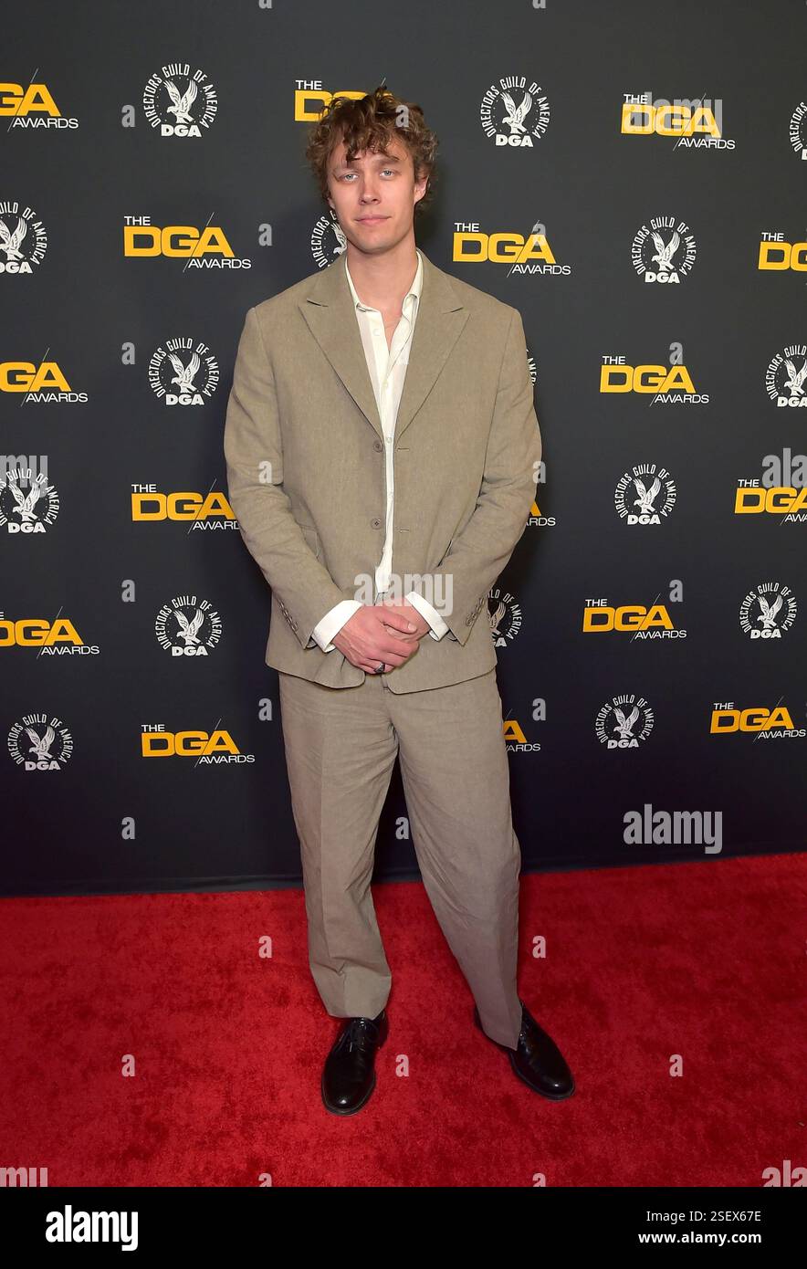 Beverly Hills, USA. 08th Feb, 2025. Halfdan Ullmann Tondel arriving at ...