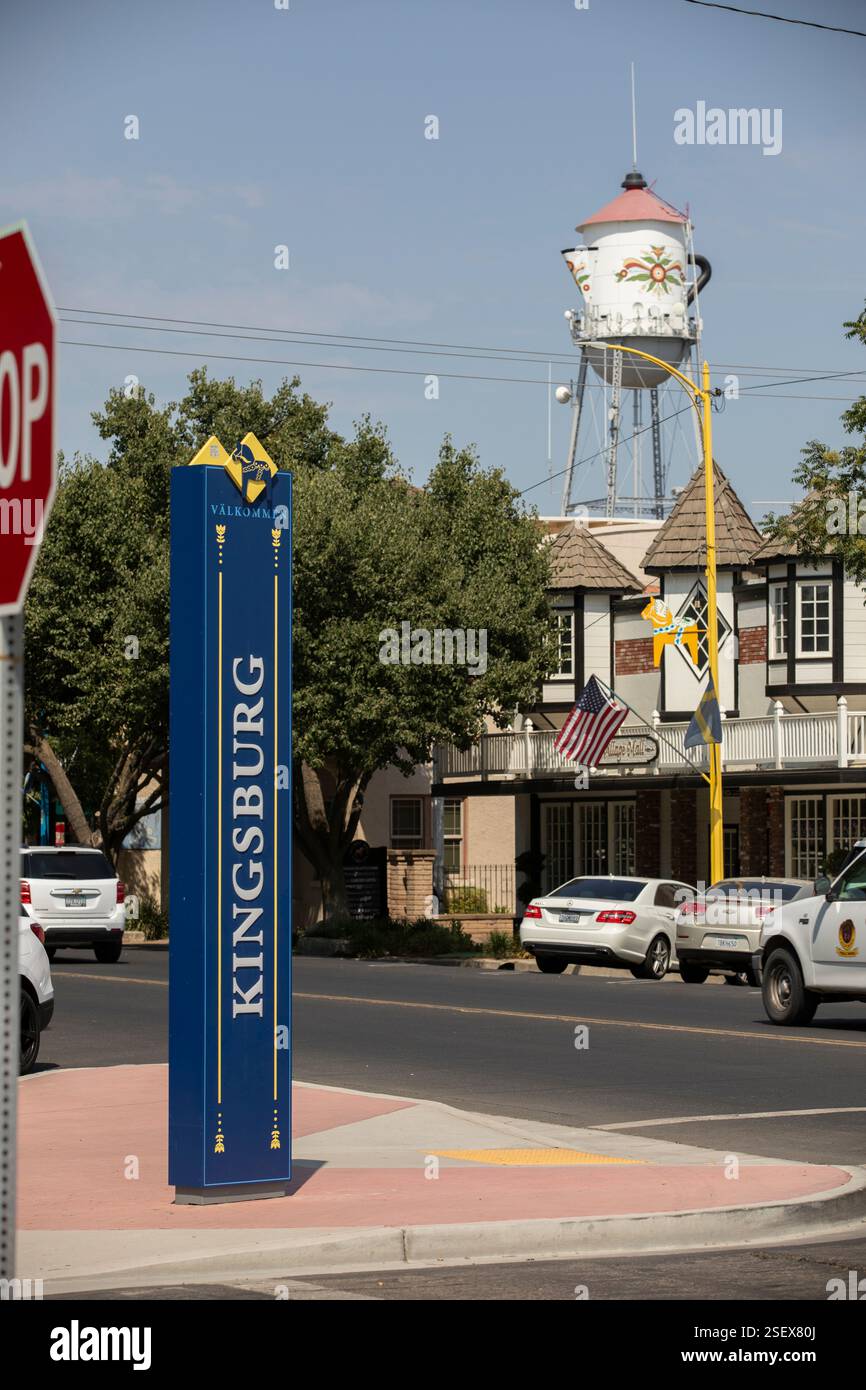 Kingsburg, California, USA - July 14, 2021: The iconic Swedish Coffee ...