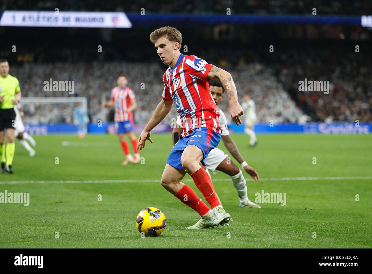 Madrid, Spain. 8th Feb, 2025. Pablo Barrios (Atletico) Football/Soccer ...