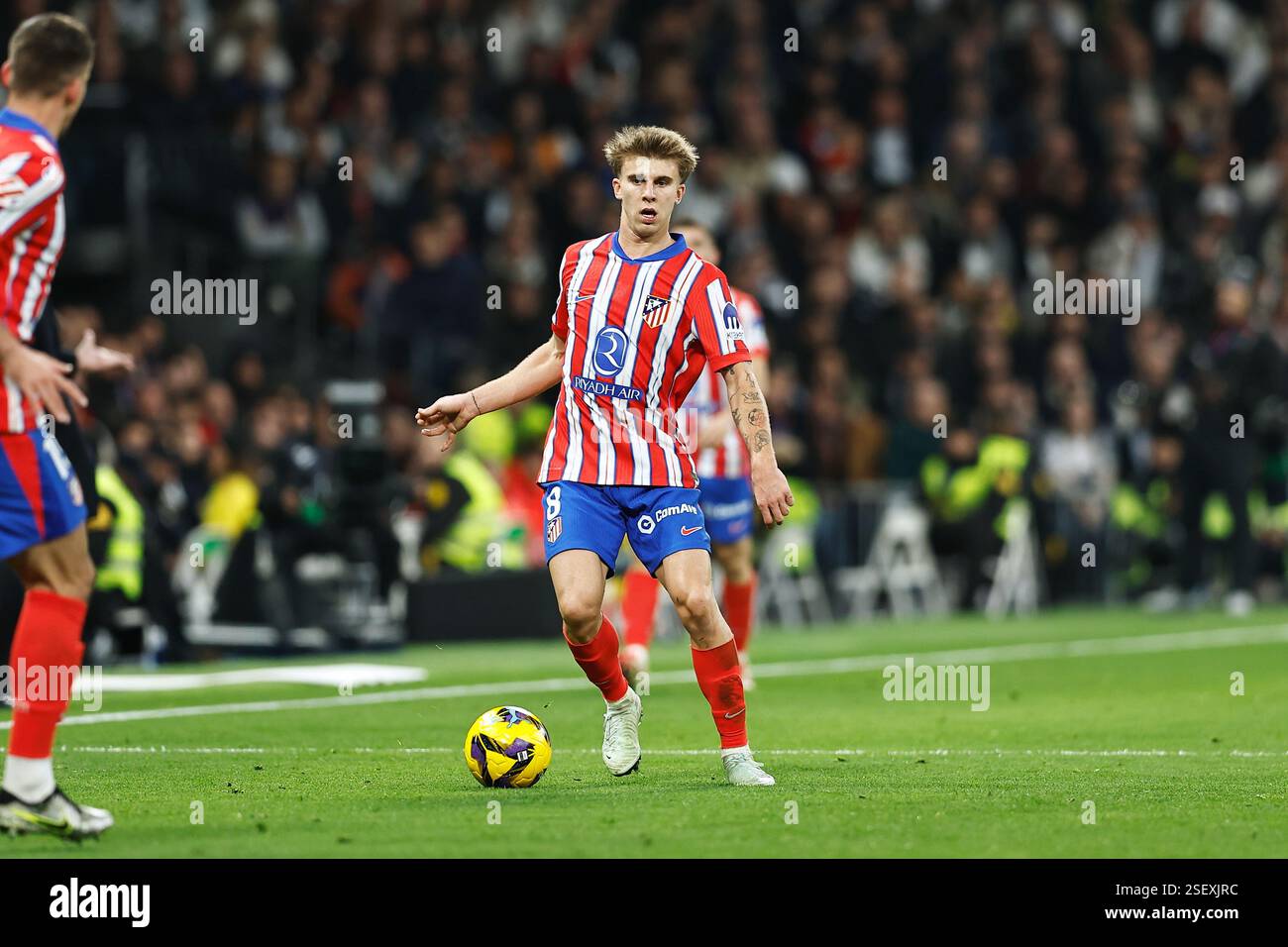Madrid, Spain. 8th Feb, 2025. Pablo Barrios (Atletico) Football/Soccer ...