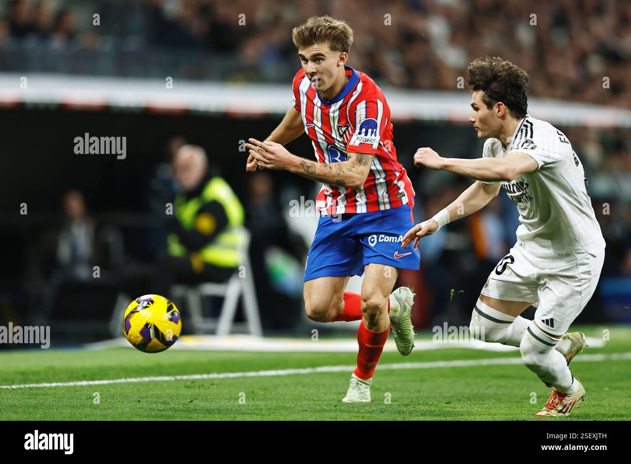 Madrid, Spain. 8th Feb, 2025. Pablo Barrios (Atletico) Football/Soccer ...
