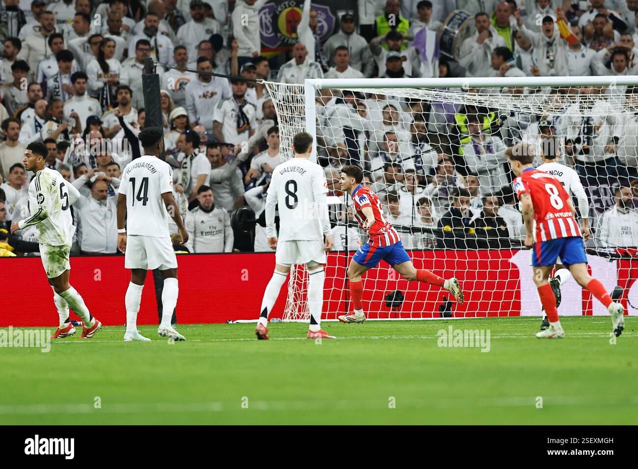Madrid, Spain. 8th Feb, 2025. Julian Alvarez (Atletico) Football/Soccer ...