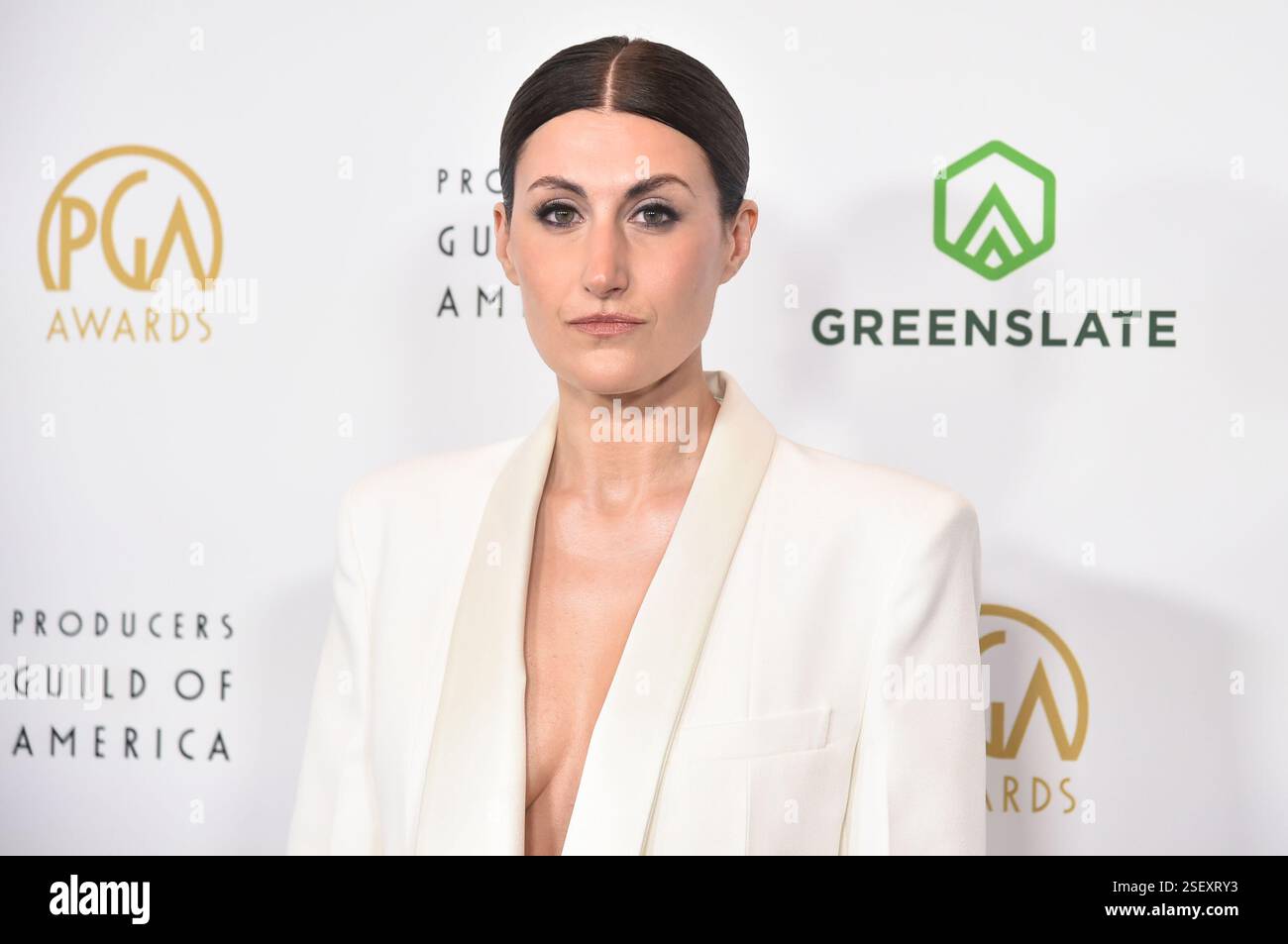 Jen Statsky arrives at the 36th annual Producers Guild Awards on ...