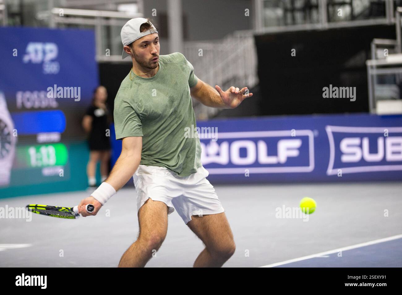 Frisco, Texas, USA. 8th Feb, 2025. JJ TRACY (USA) returns with a fore ...