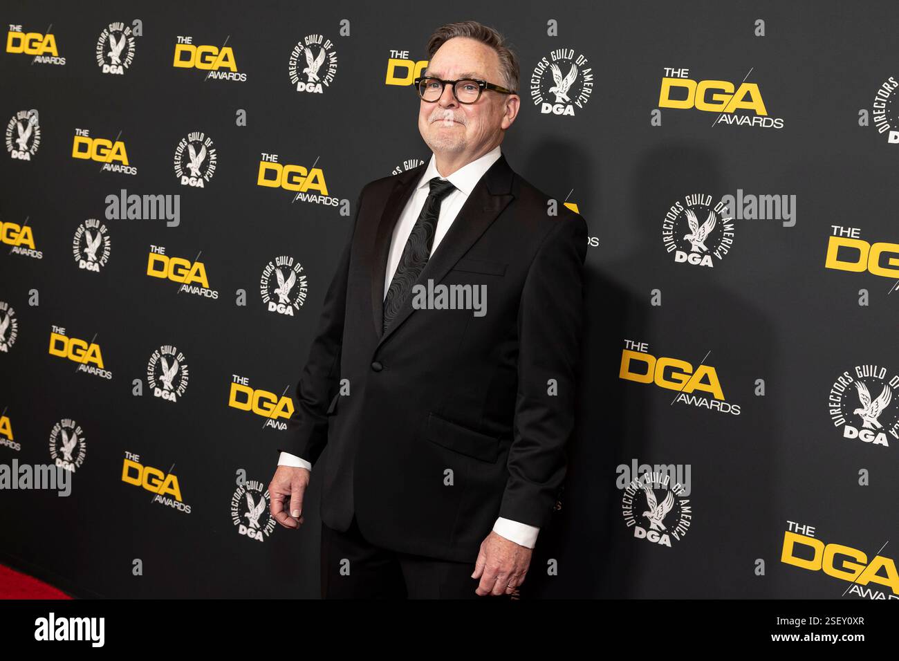 Beverly Hills, USA. 08th Feb, 2025. Thomas J. Whelan attends the arrivals of “The 77th Annual ...