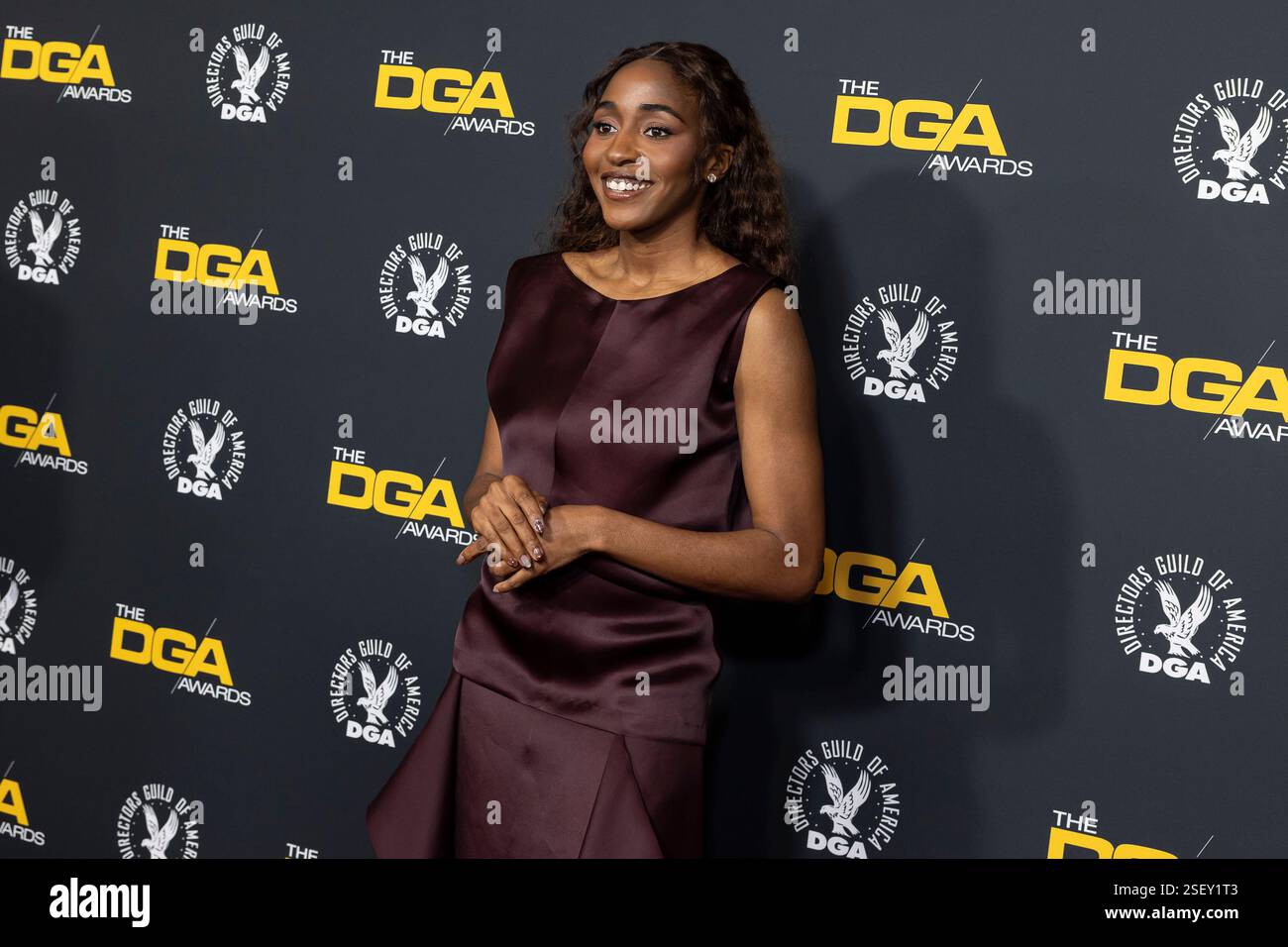 Beverly Hills, USA. 08th Feb, 2025. Ayo Edebiri attends the arrivals of ...