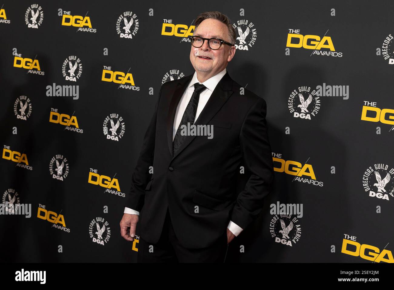 Beverly Hills, USA. 08th Feb, 2025. Thomas J. Whelan attends the arrivals of “The 77th Annual ...