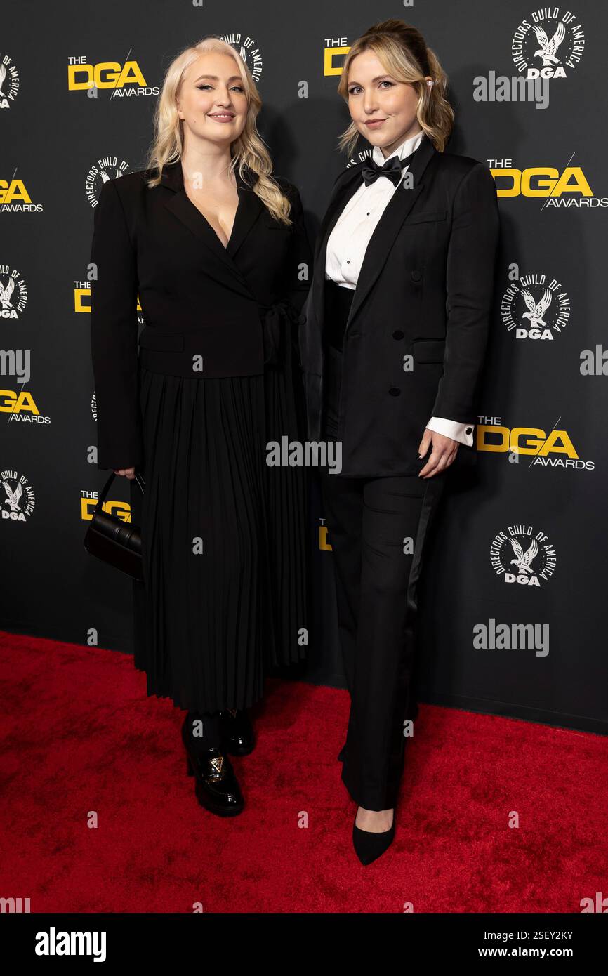 Beverly Hills, USA. 08th Feb, 2025. Sophie Buddle and Taylor Tomlinson ...