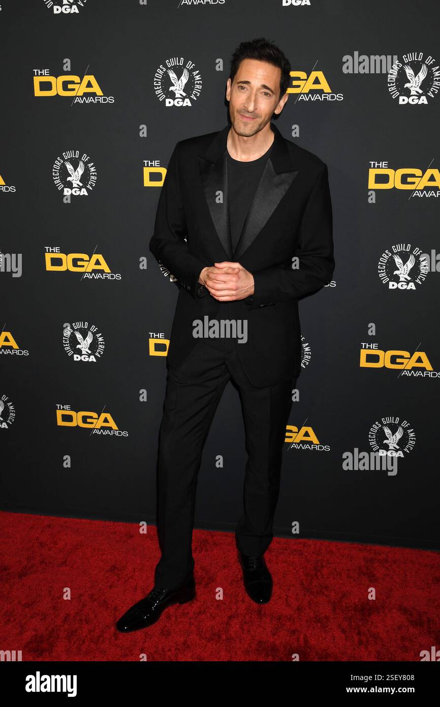 Beverly Hills, Ca. 8th Feb, 2025. Adrien Brody at the 77th annual ...