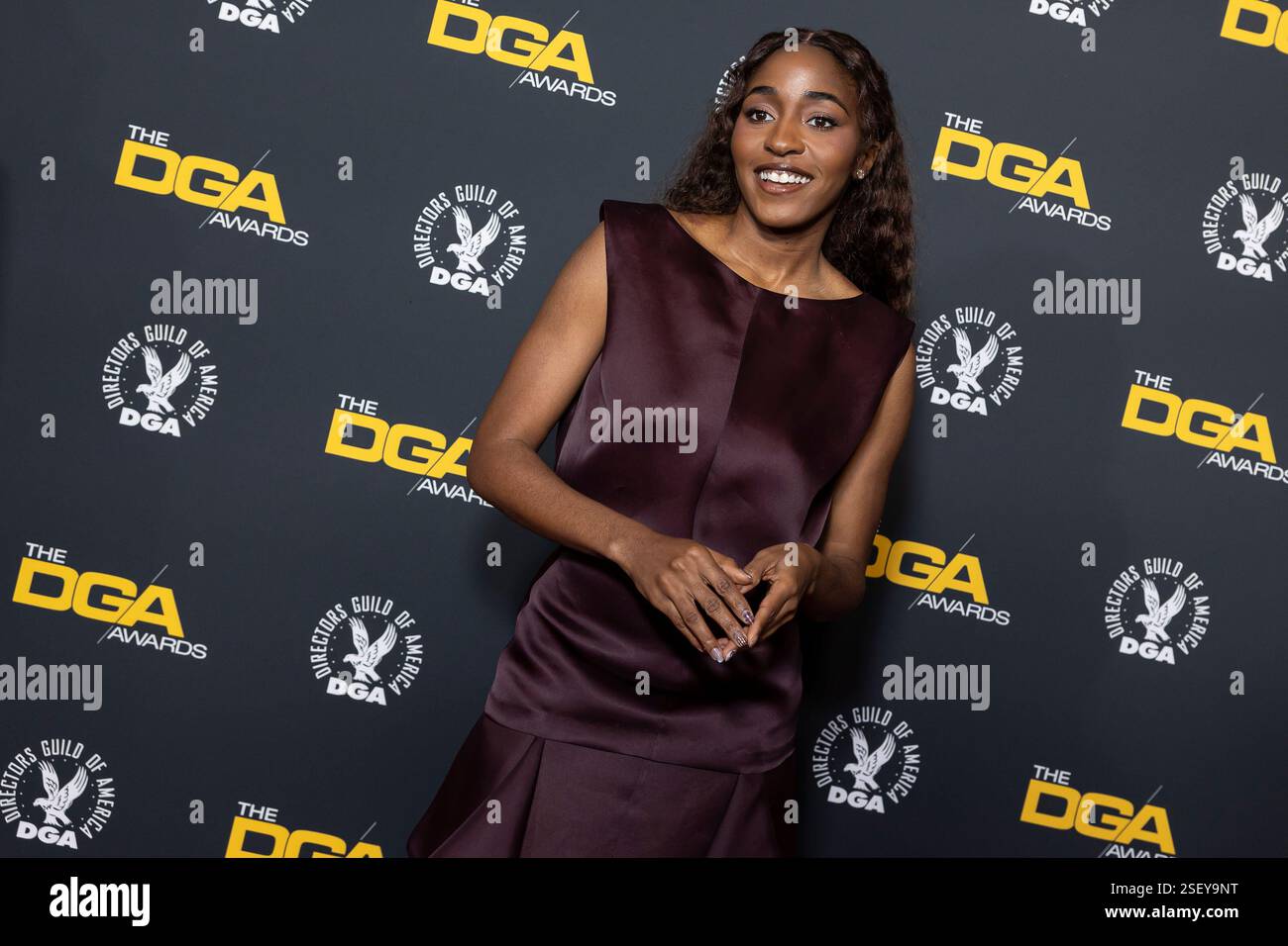 Beverly Hills, USA. 08th Feb, 2025. Ayo Edebiri attends the arrivals of ...