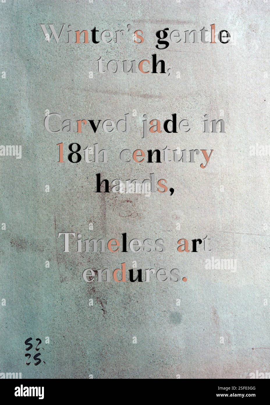 Winter's gentle touch, Carved jade in 18th century hands, Timeless art ...