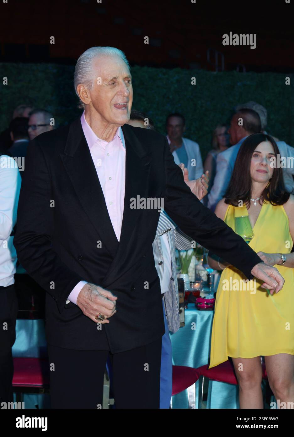 MIAMI, FLORIDA - FEBRUARY 08: Miami Heat President, Pat Riley attends ...