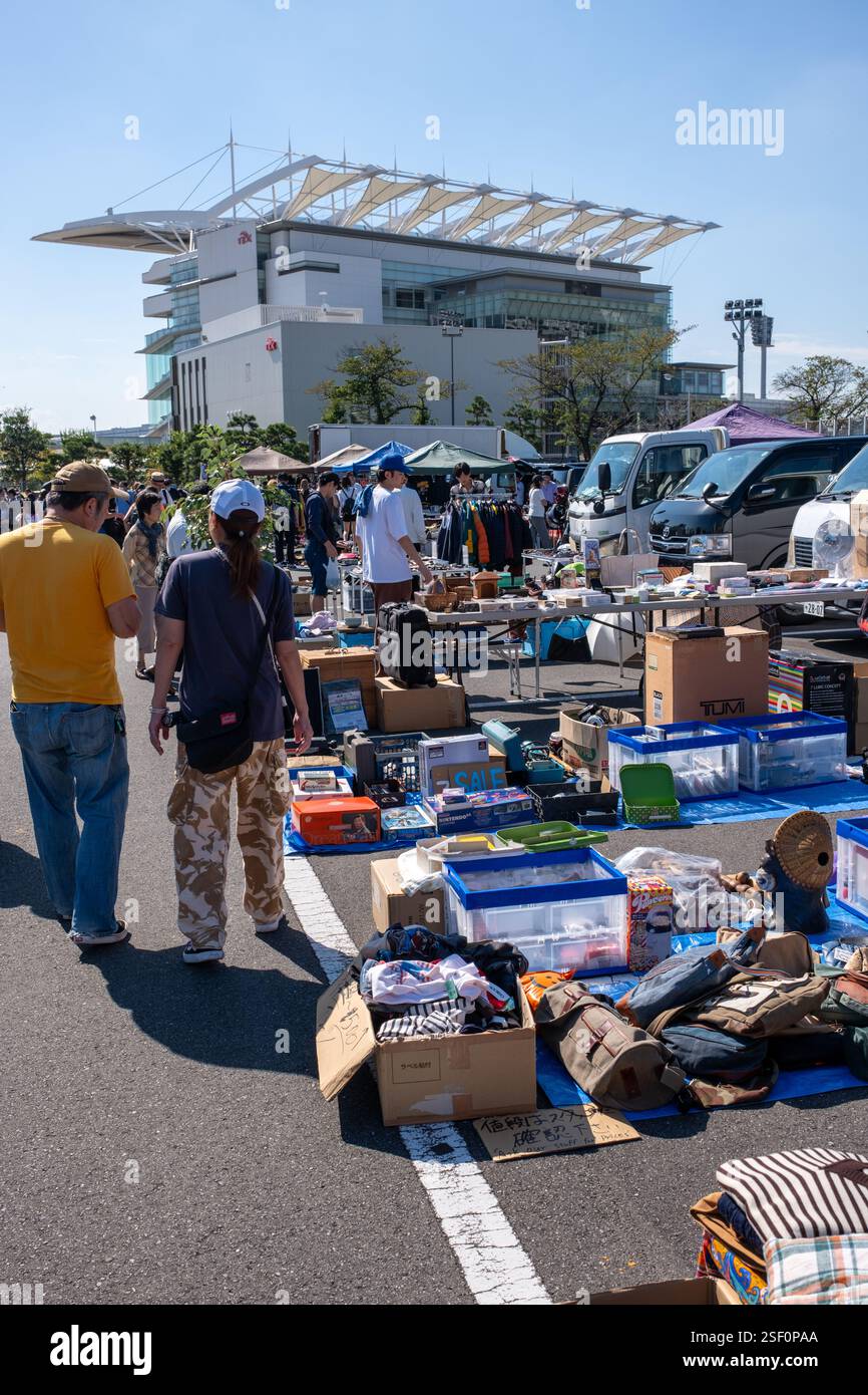 Tokyo City Flea market at Oi Racecourse in Tokyo Japan Stock Photo - Alamy