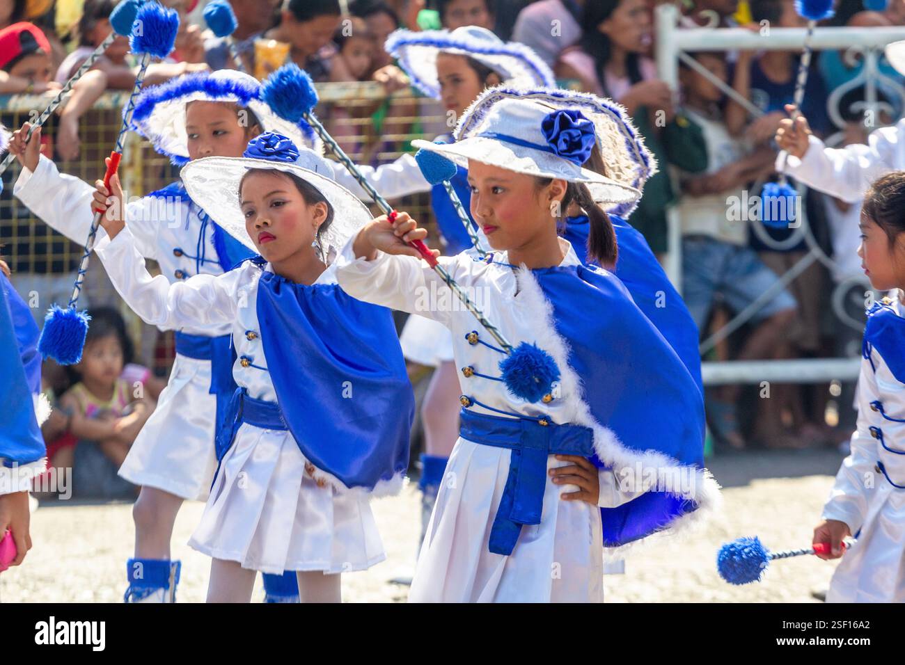 Festival dancers perform during the street dancing at the Abrenian ...