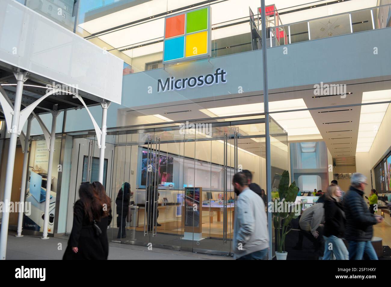New York, United States. 07th Feb, 2025. A Microsoft Experience Center ...