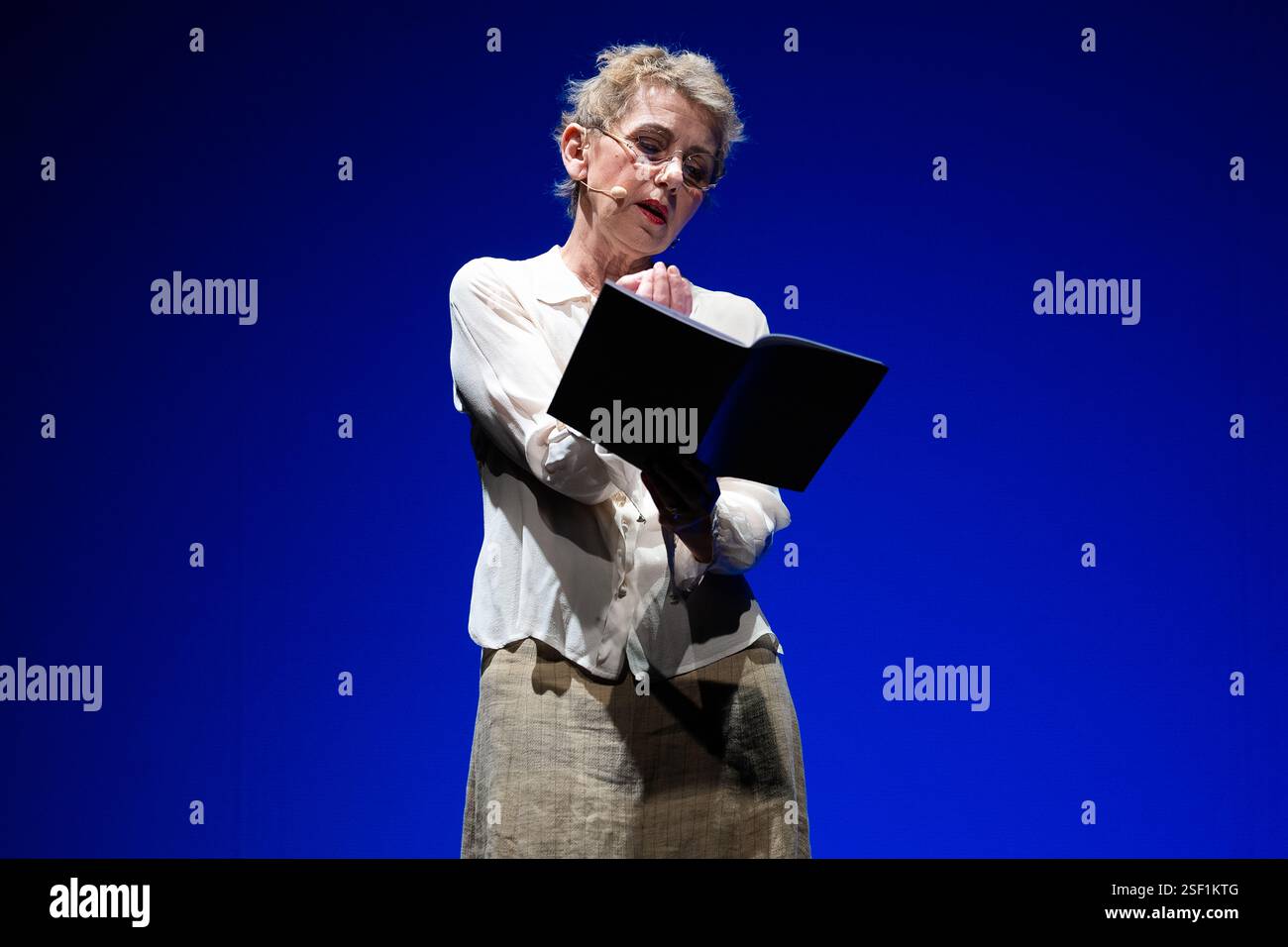 Pagani, Italy. 08th Feb, 2025. Concita De Gregorio performs live on ...