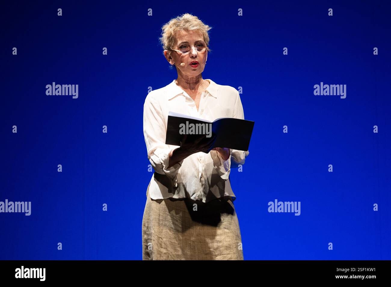 Pagani, Italy. 08th Feb, 2025. Concita De Gregorio performs live on ...