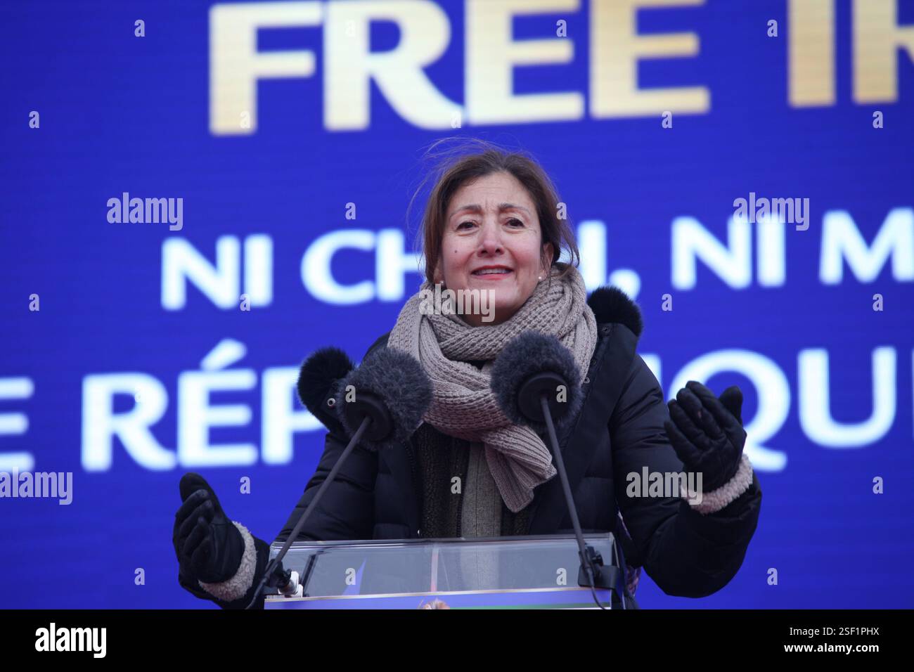 Paris, France. 08th Feb, 2025. Former Colombian Senator Ingrid ...