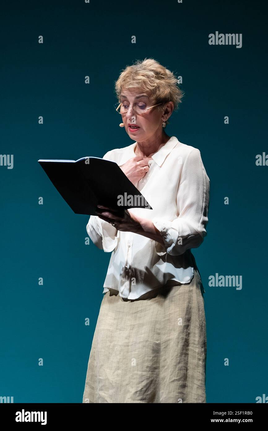 Pagani, Italy. 08th Feb, 2025. Concita De Gregorio performs live on ...