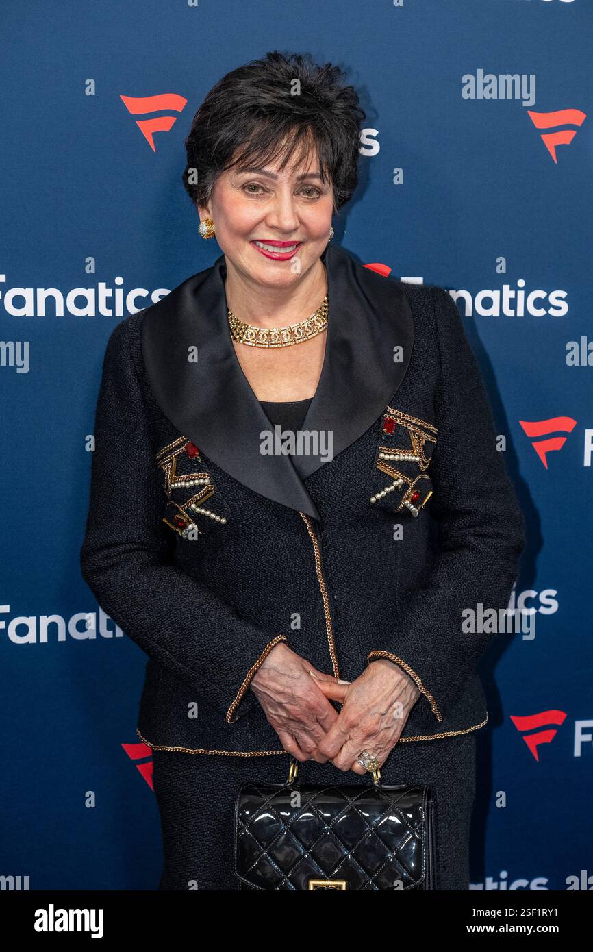 Gayle Benson attends Michael Rubin's Fanatics Super Bowl party on ...