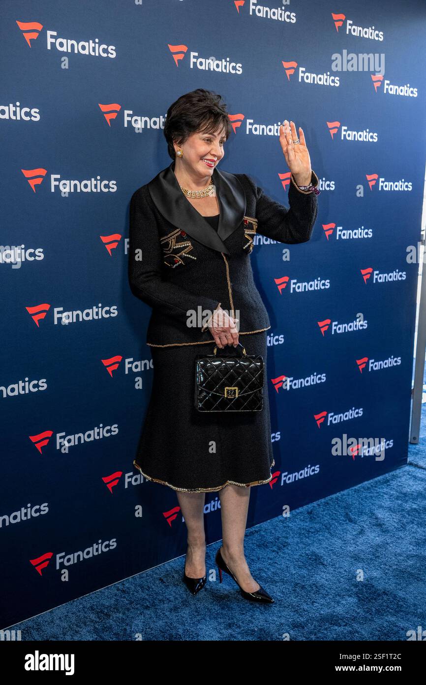Gayle Benson attends Michael Rubin's Fanatics Super Bowl party on ...