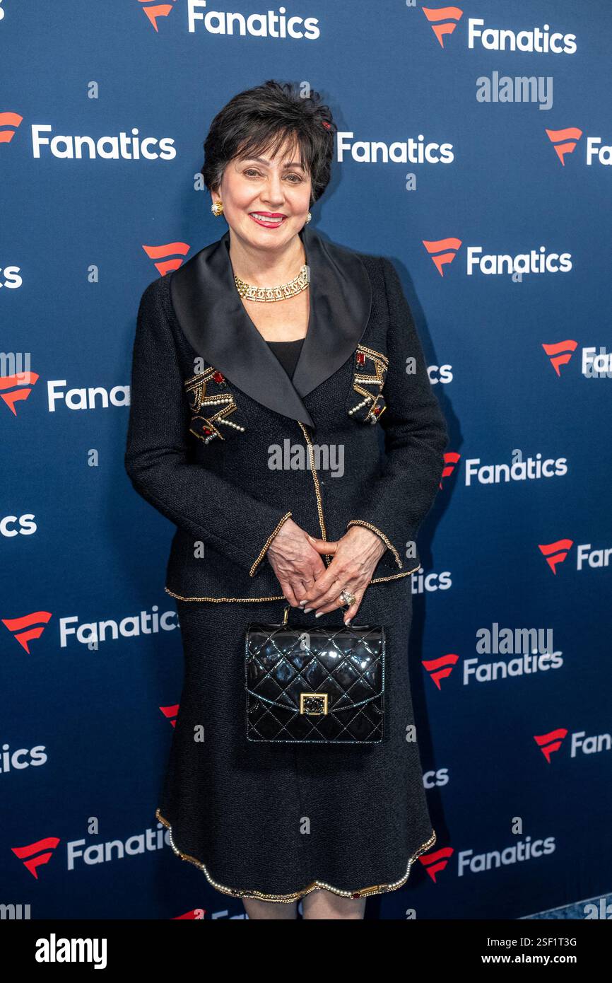 Gayle Benson attends Michael Rubin's Fanatics Super Bowl party on ...