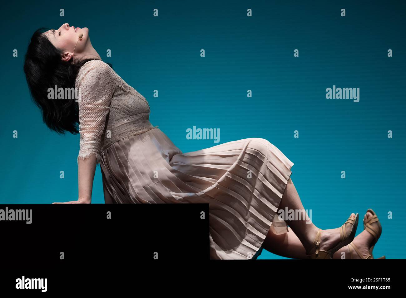 Pagani, Italy. 08th Feb, 2025. Erica Mou performs live on stage during ...