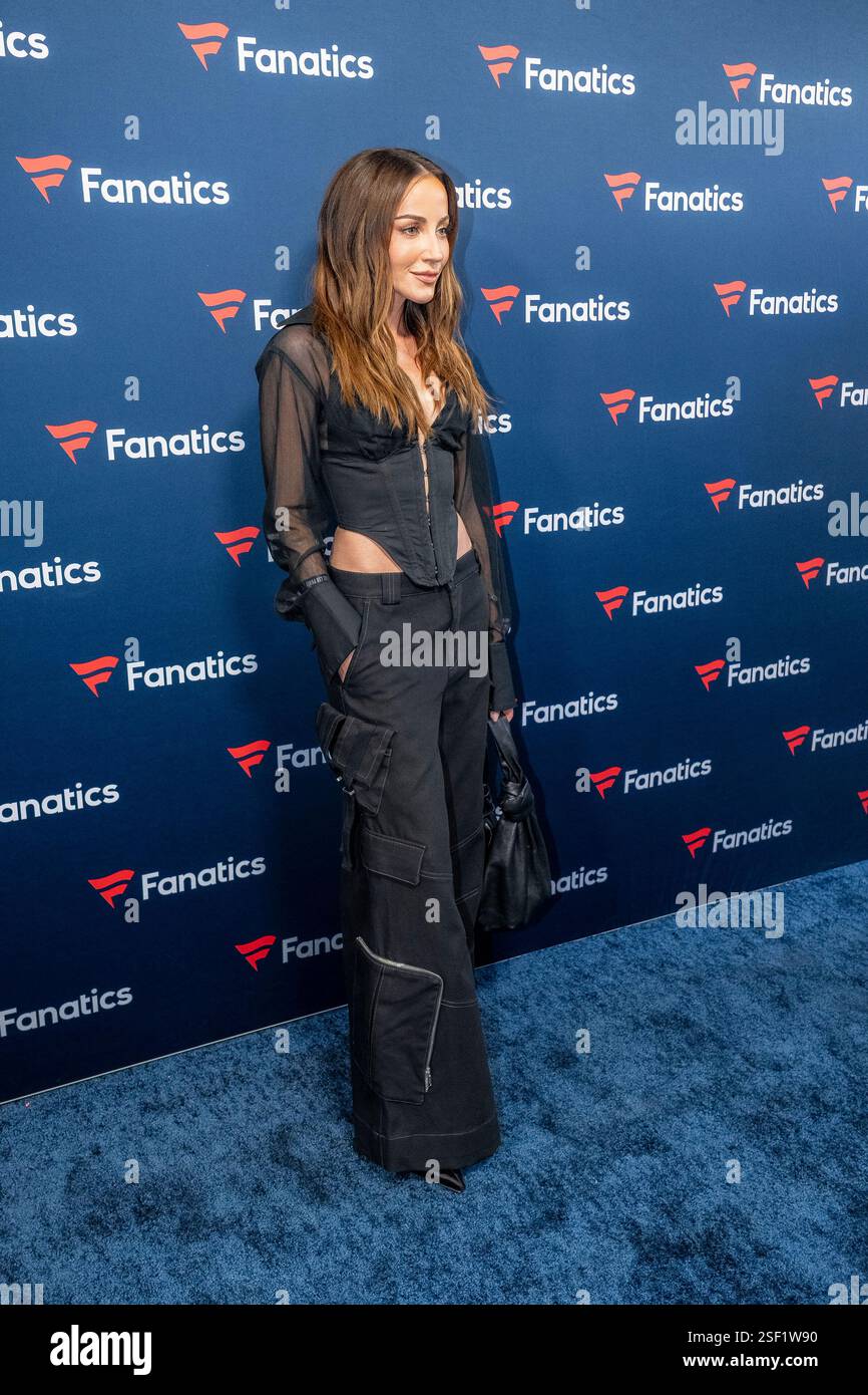 Kay Adams attends Michael Rubin's Fanatics Super Bowl party on Saturday ...