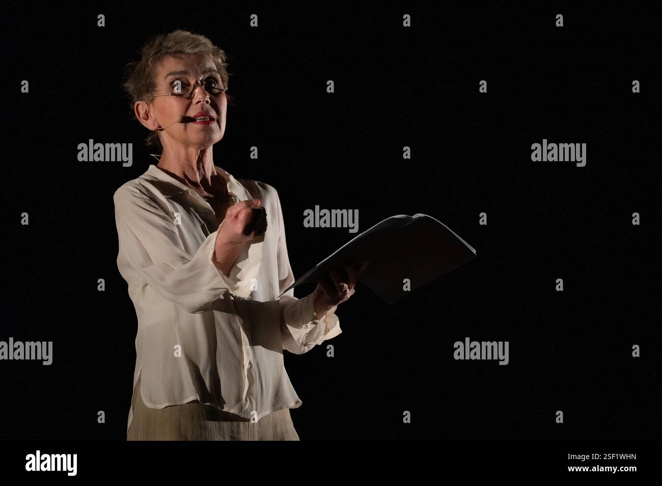 Pagani, Italy. 08th Feb, 2025. Concita De Gregorio performs live on ...